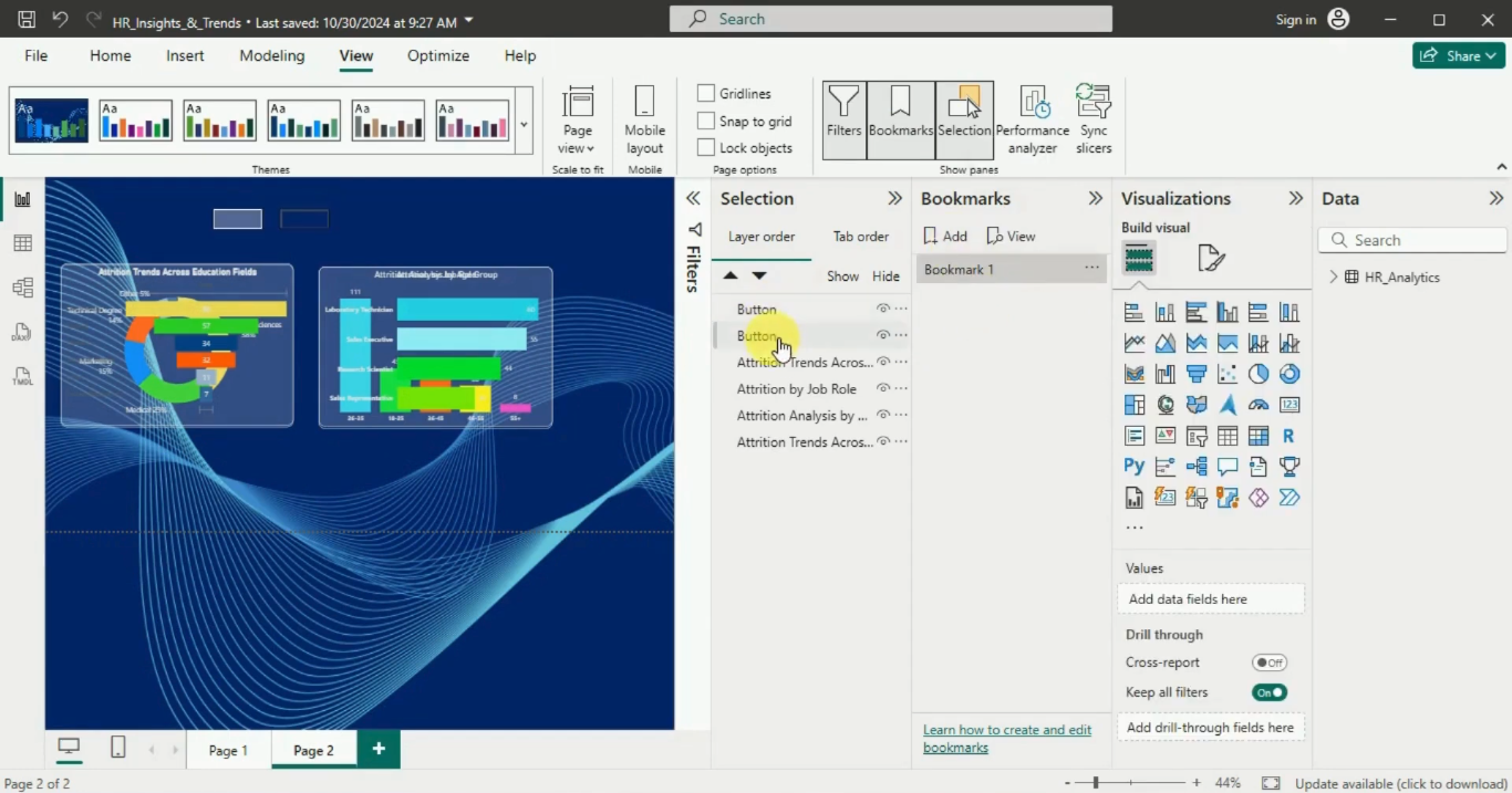 How to Create and Format Bookmarks in Power BI