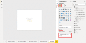 Power BI Table View, Tooltips and Page Navigation Guide